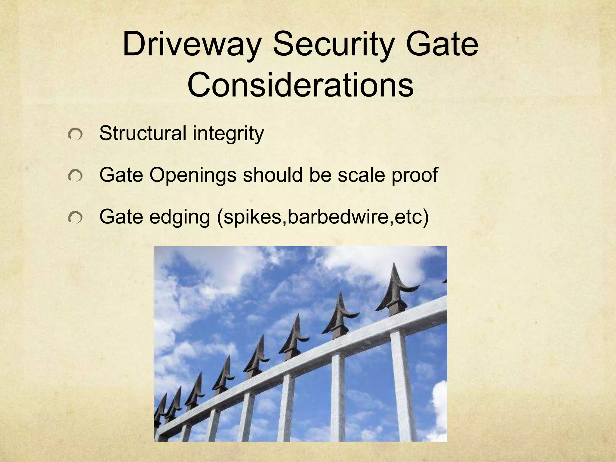 Security gate | PPTX