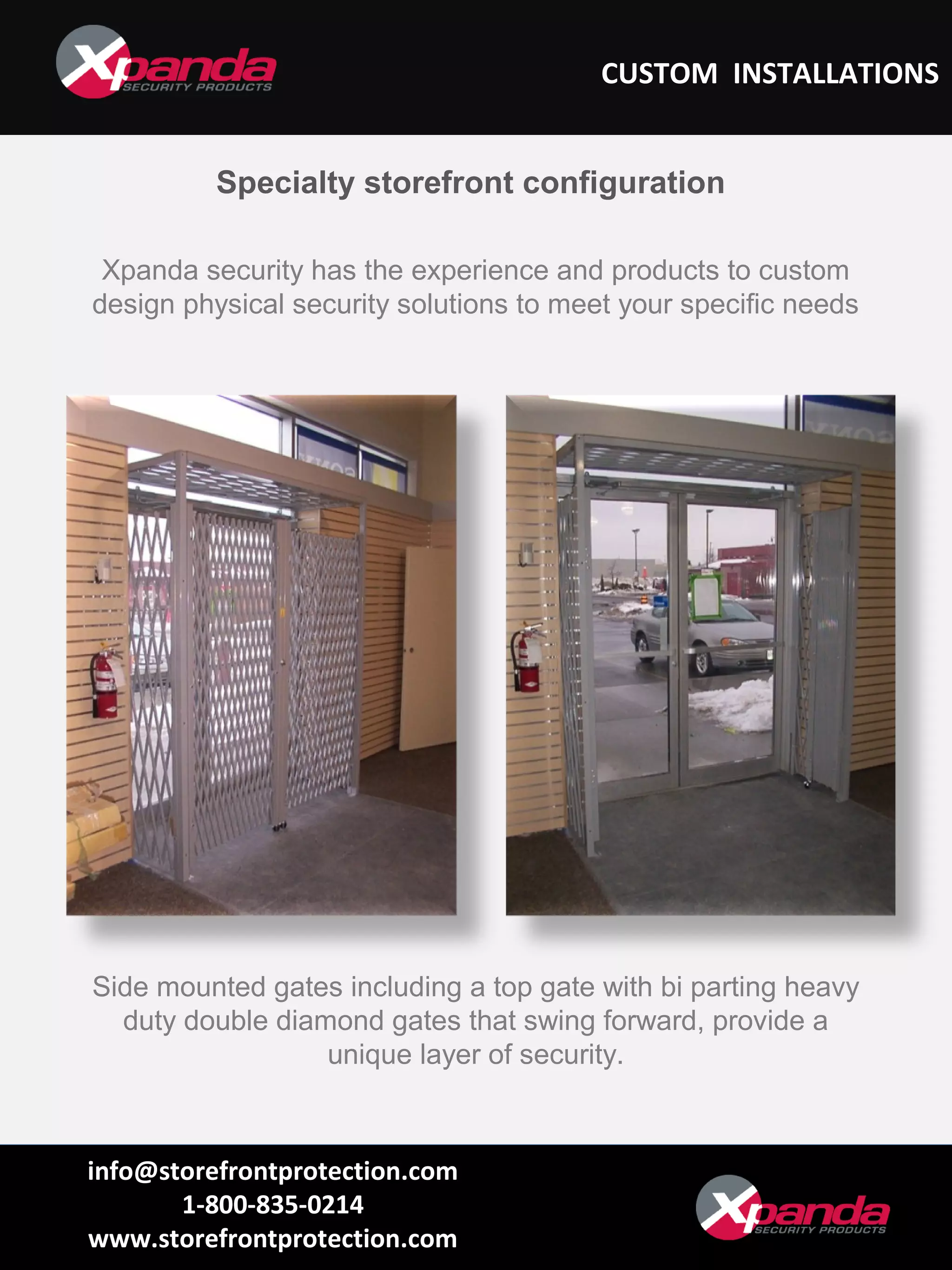 Security gate solutions by storefront protection | PPT