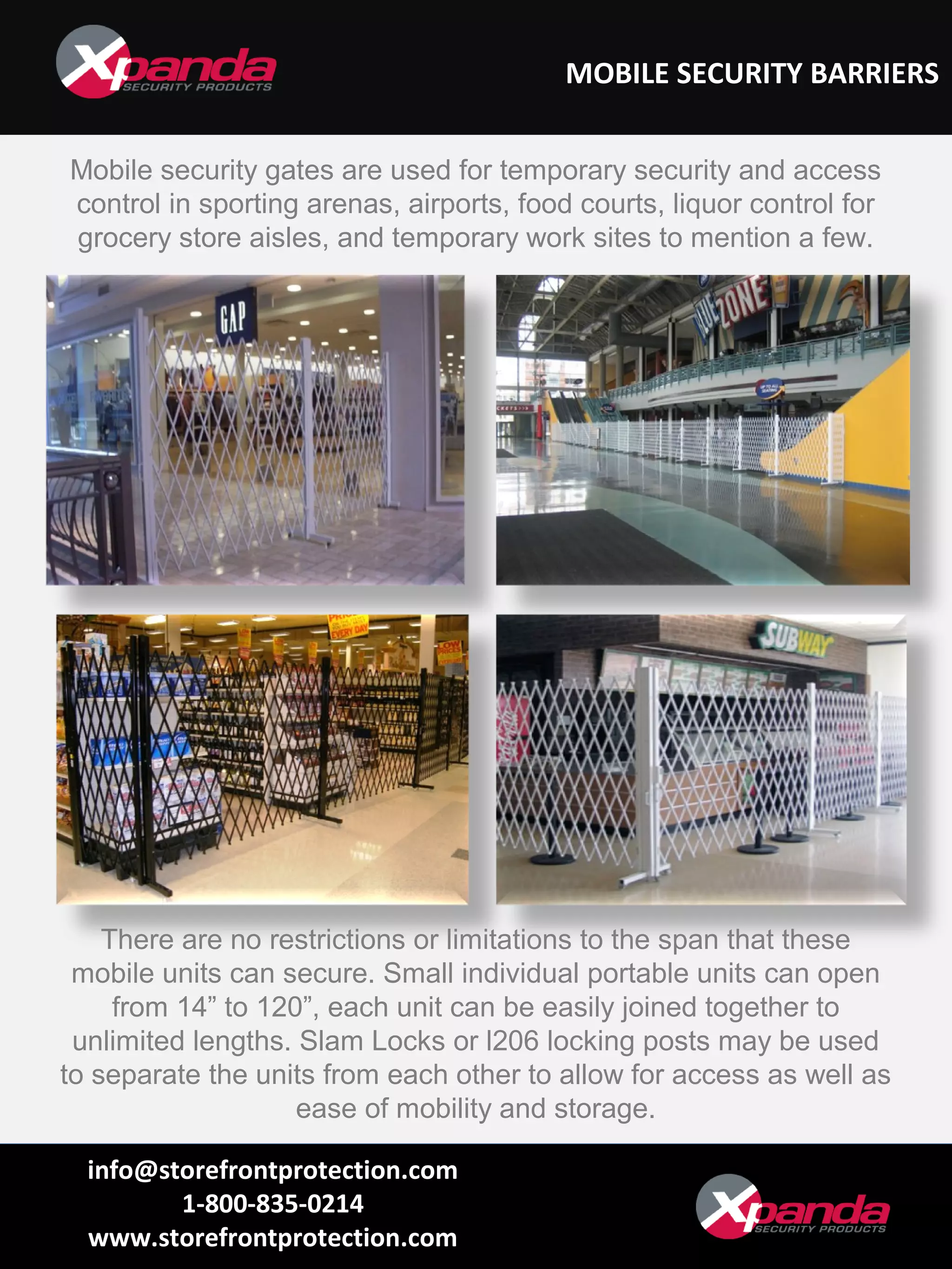Security gate solutions by storefront protection | PPT