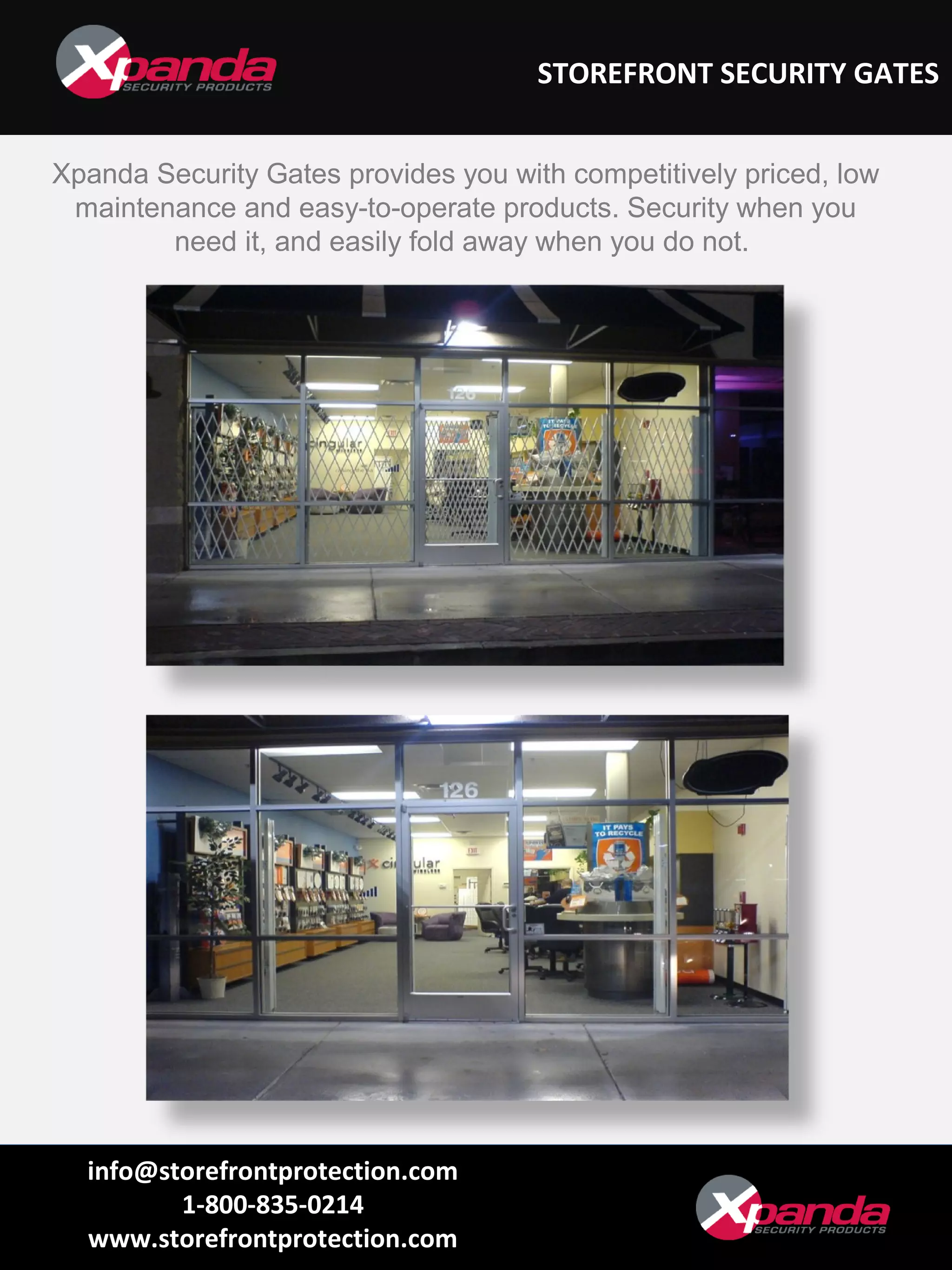 Security gate solutions by storefront protection | PPT