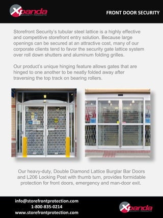 Security gate solutions by storefront protection | PPT
