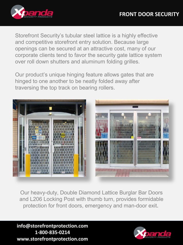 Security gate solutions by storefront protection | PDF