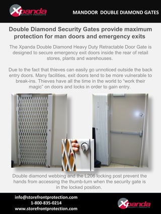 Security gate solutions by storefront protection | PPT