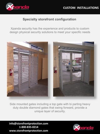 Security gate solutions by storefront protection | PPT