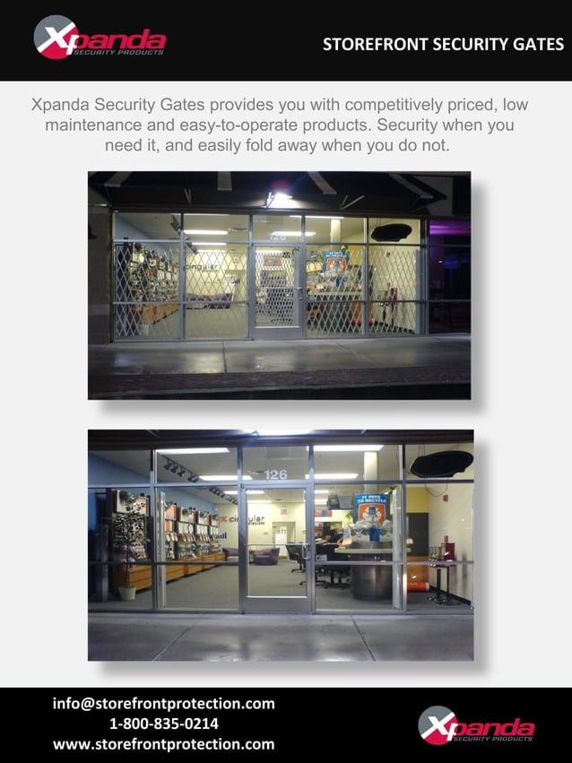 Security gate solutions by storefront protection | PDF