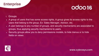 Security groups and access rights | PPTX