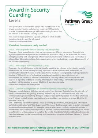 Security Guarding level 2 qualification | PDF