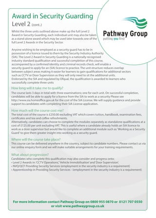 Security Guarding level 2 qualification | PDF