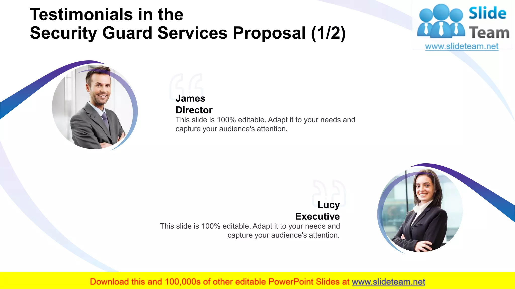 Security Guard Services Proposal Template PowerPoint Presentation Slides | PDF