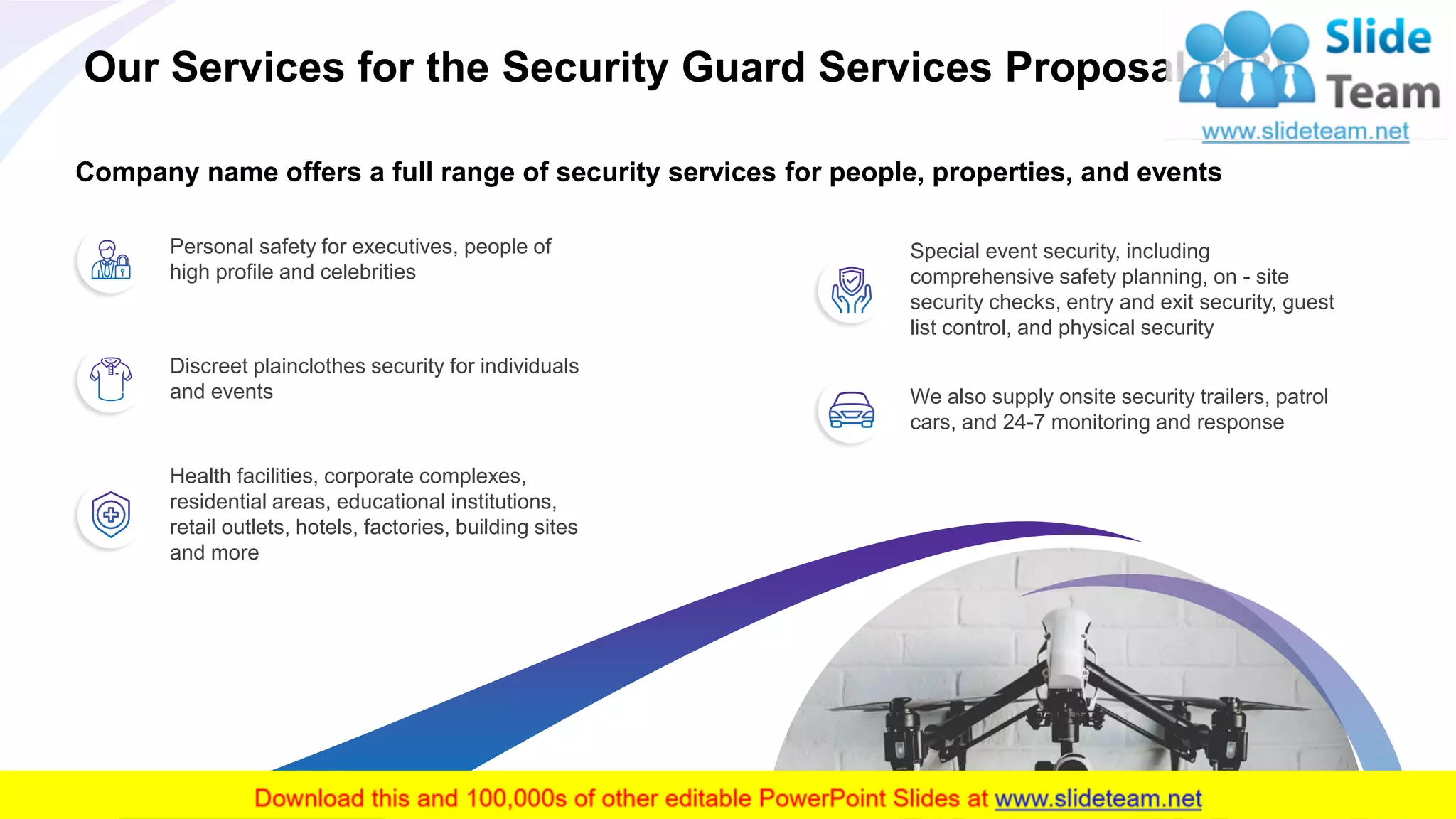 Security Guard Services Proposal Template PowerPoint Presentation Slides | PDF