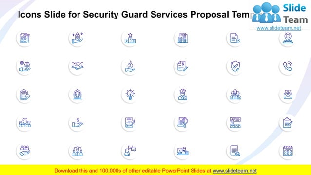 Security Guard Services Proposal Template PowerPoint Presentation Slides | PDF