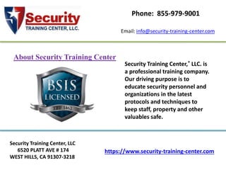 Security guard training | PPT