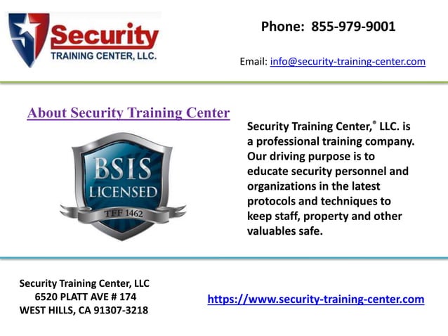 Security guard training | PPT