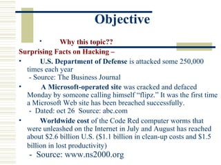 Hacking and its Defence | PPT