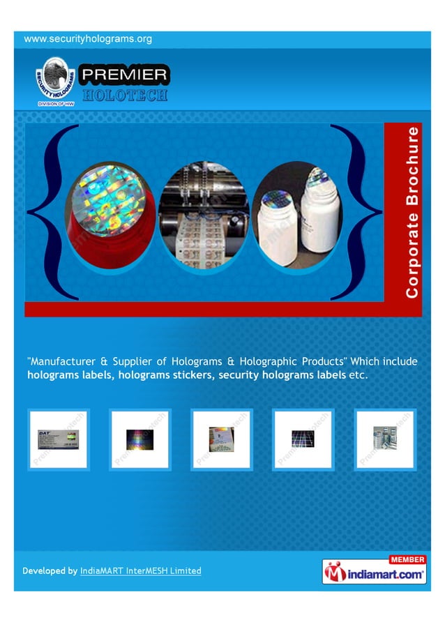 Premier Holotech, Bengaluru, Hologram Wads | PDF