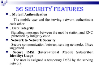 Security in bluetooth, cdma and umts | PPT