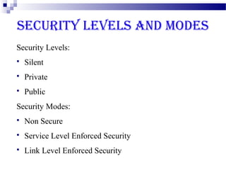 Security in bluetooth, cdma and umts | PPT