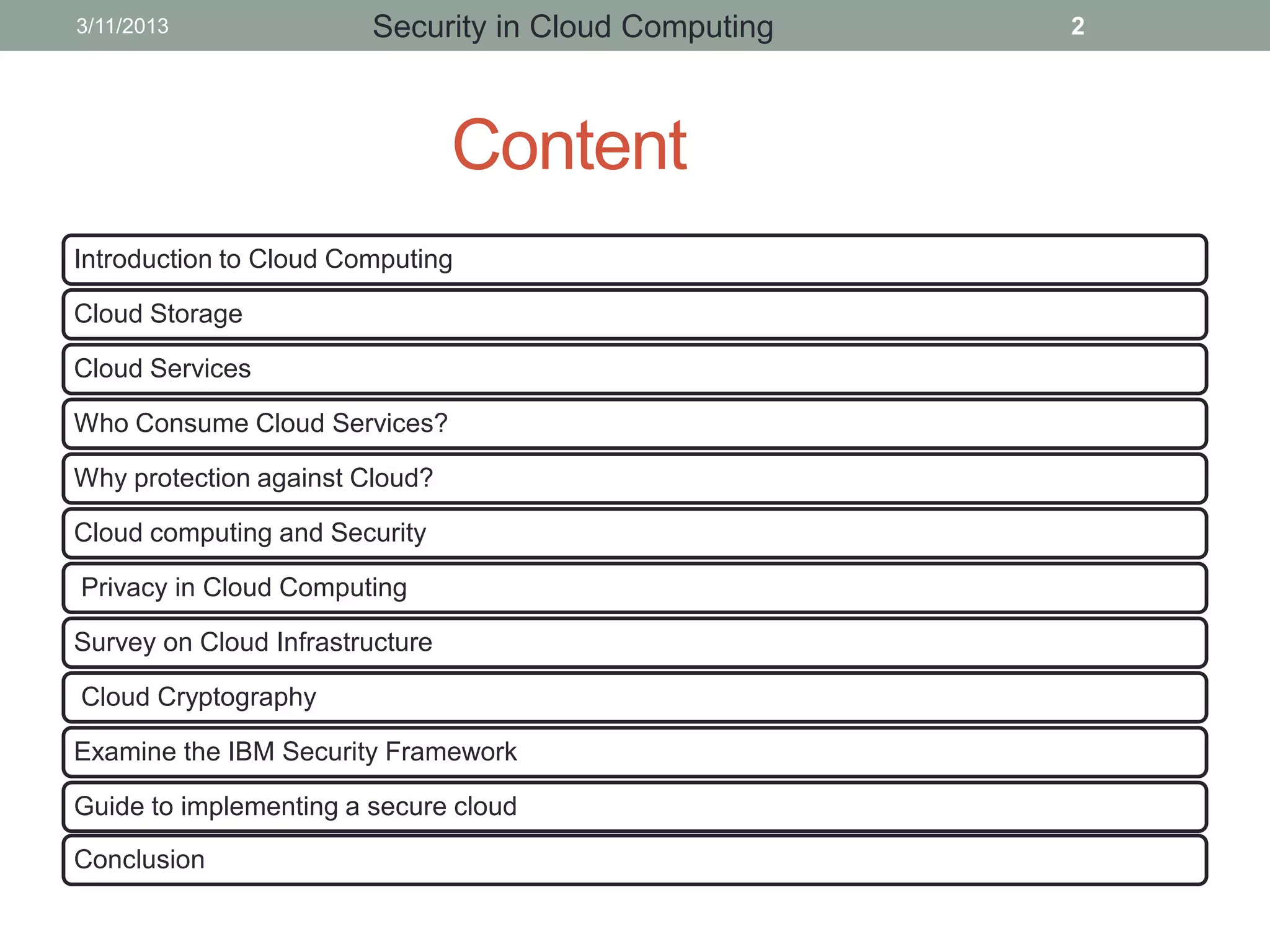 Security In Cloud Computing Pptx Cloud Computing Internet