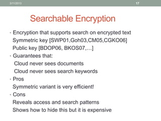 Security in cloud computing | PPTX