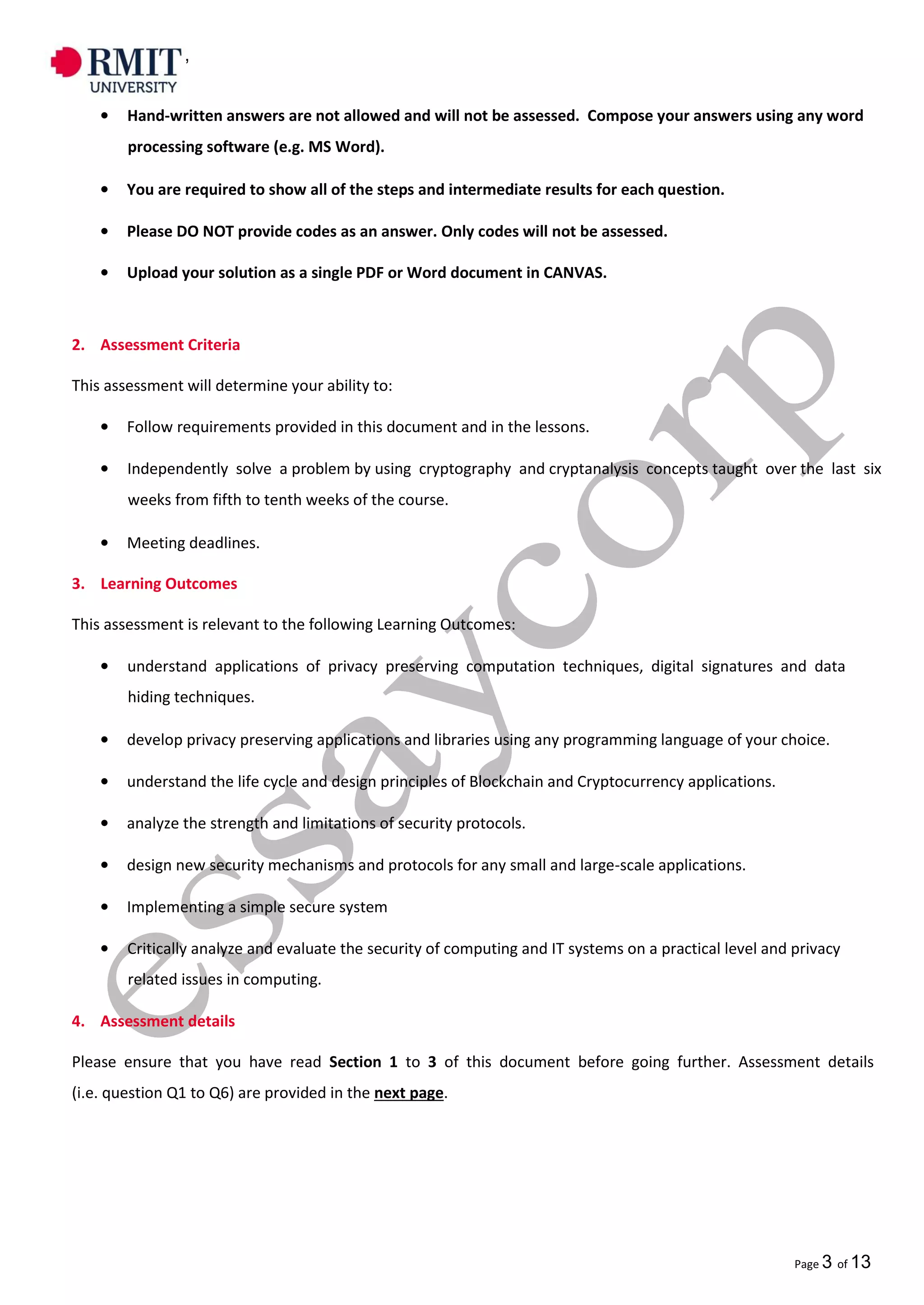 COSC2536/2537 Security in Computing and Information Technology ...