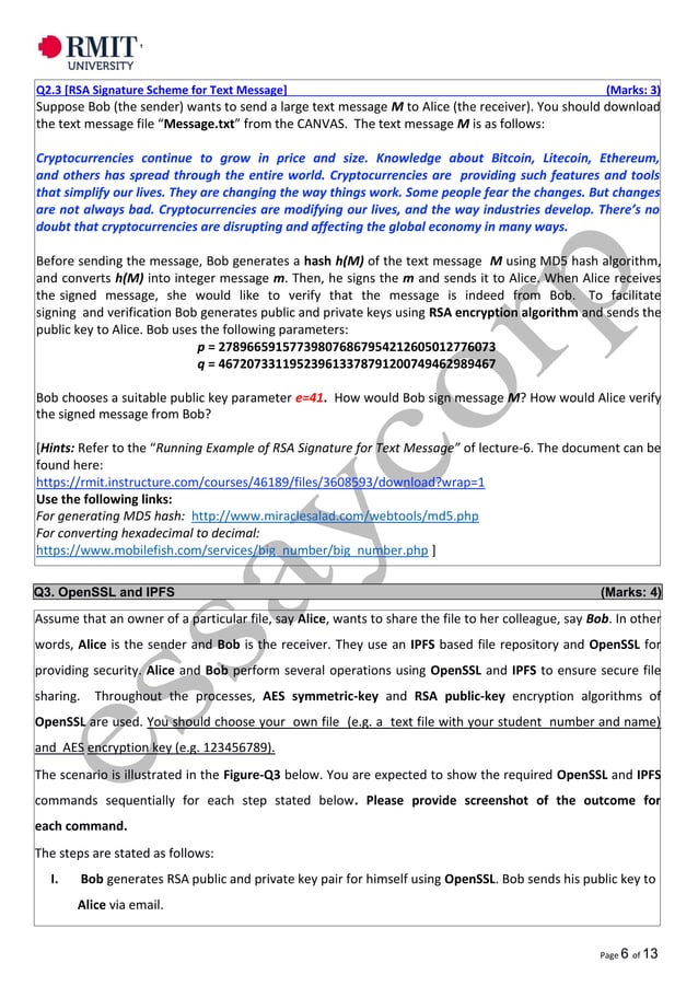 COSC2536/2537 Security in Computing and Information Technology ...