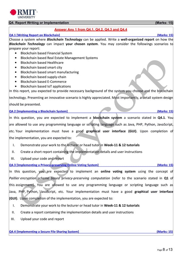 COSC2536/2537 Security in Computing and Information Technology Assignments | PDF