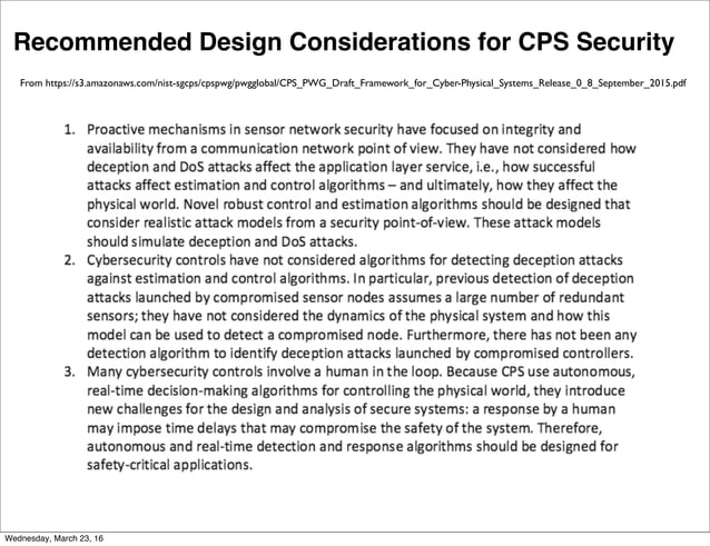 Security in Cyber-Physical Systems | PDF