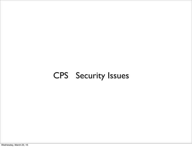 Security in Cyber-Physical Systems | PDF