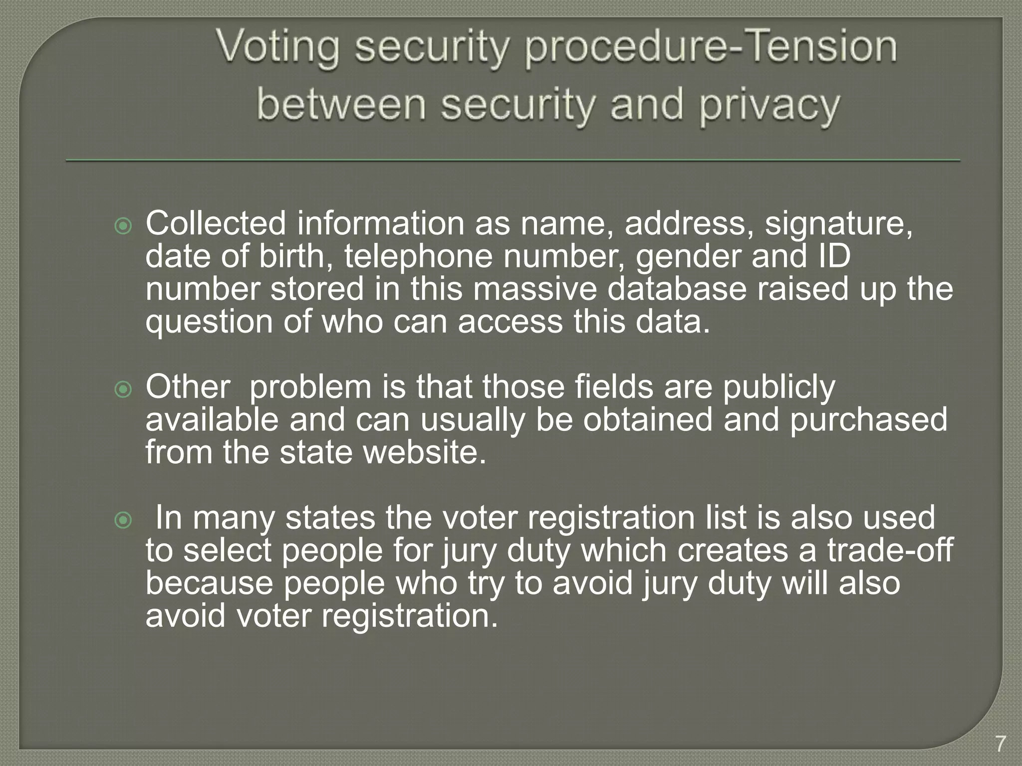 Security in digital voting system | PPT