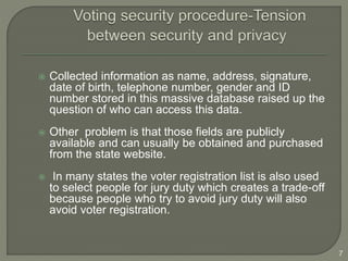 Security in digital voting system | PPT