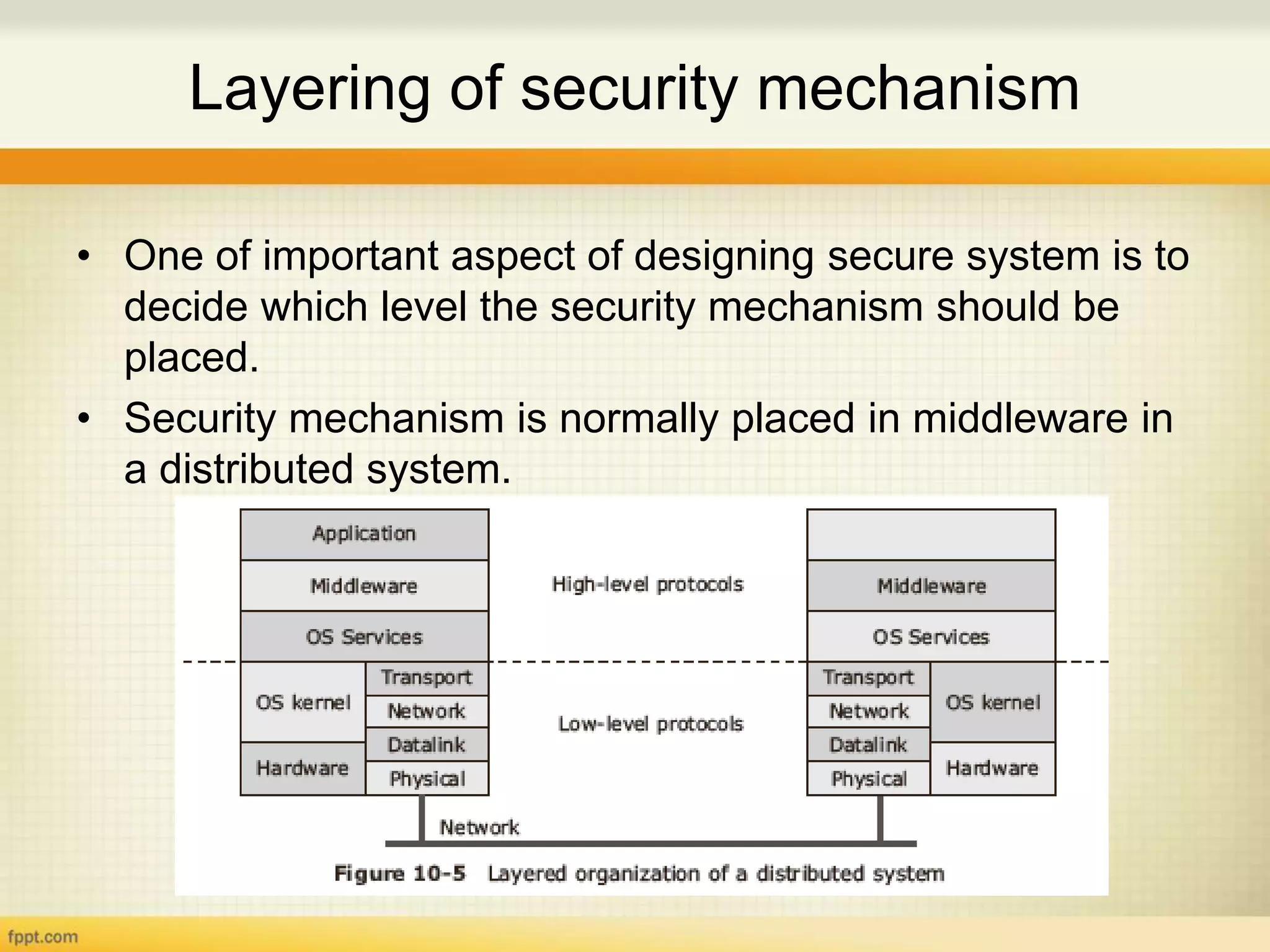 Security in distributed systems | PPTX