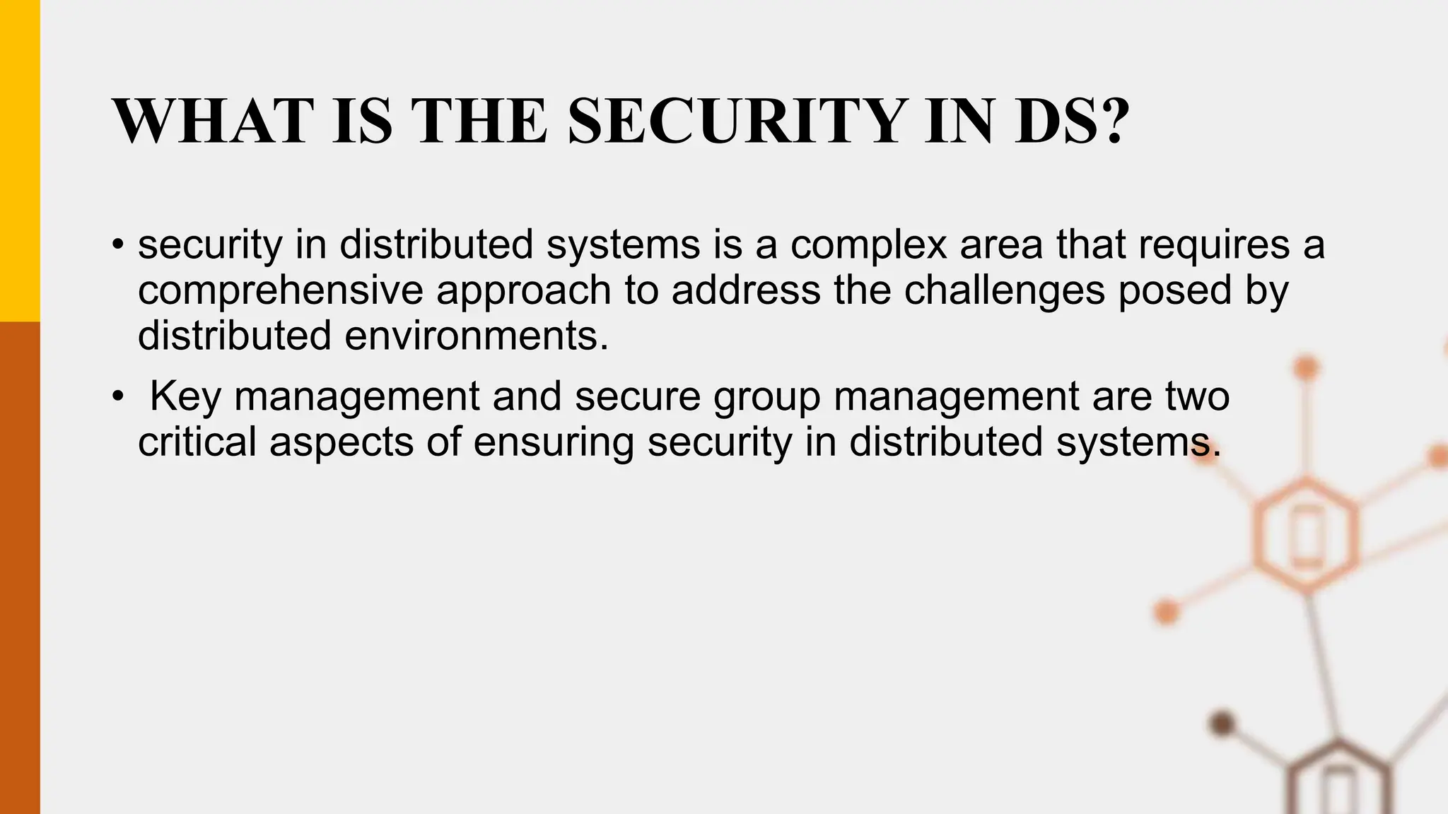 Security Management In Distributed Systemspptx Information And