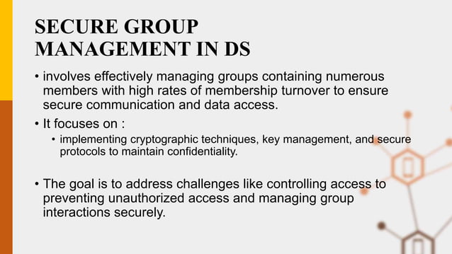 Security Management In Distributed Systemspptx Information And