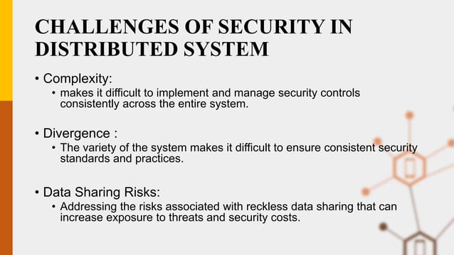 Security Management In Distributed Systemspptx Information And