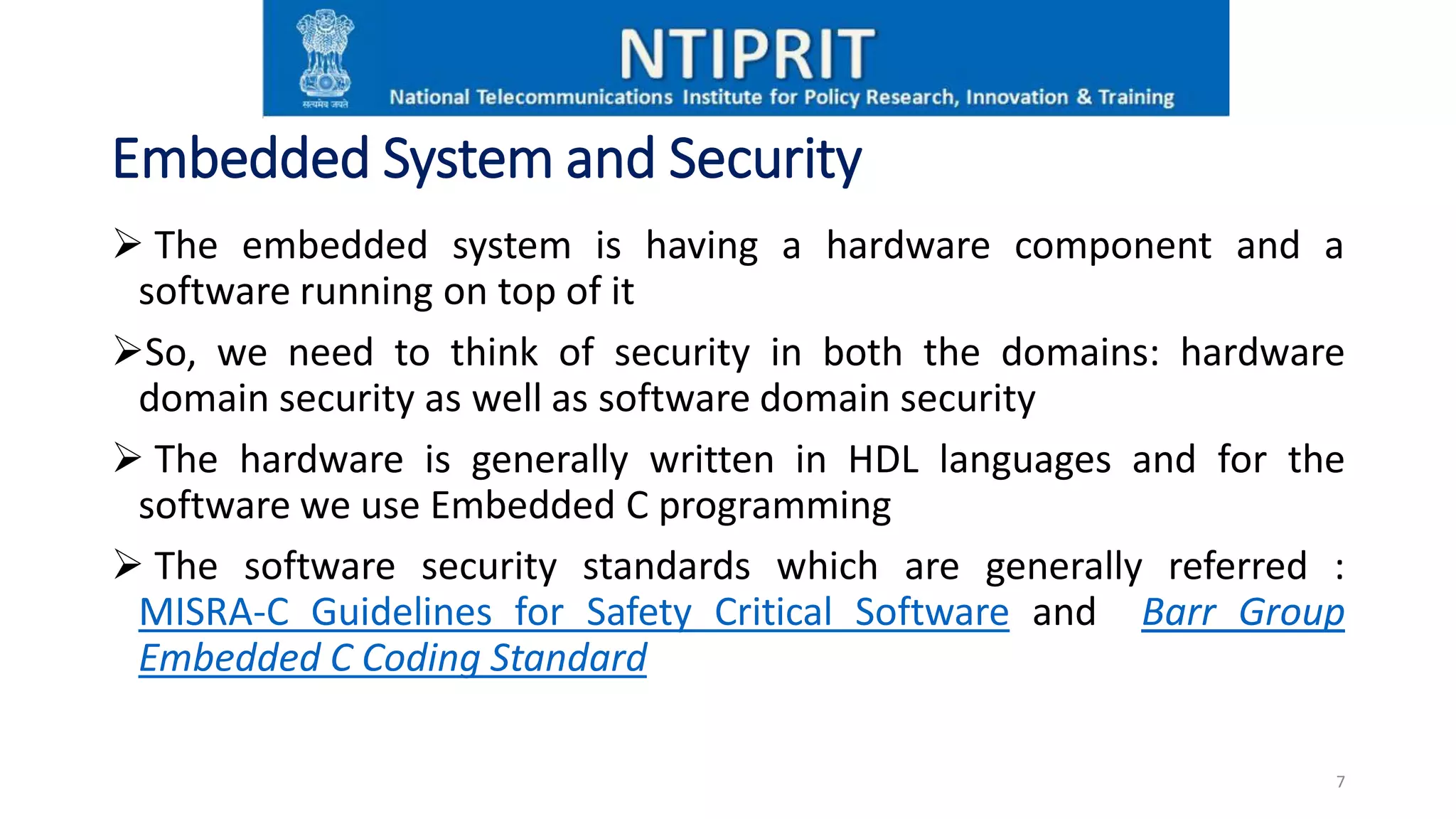 Security in Embedded systems | PDF