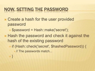 Security in laravel | PPT