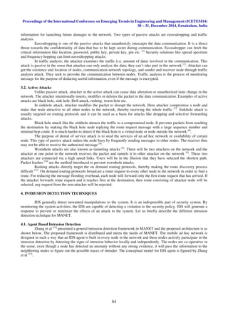 Security in manet via different intrusion detection techniques | PDF | Information and Network ...