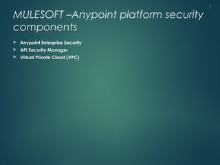 Security in mulesoft | ODP