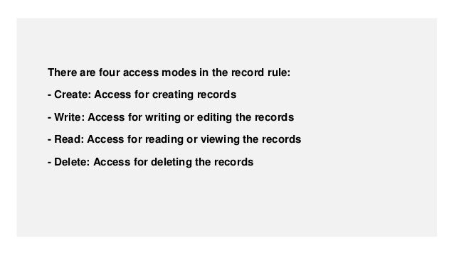 Security in Odoo 15 - Record Rules in Odoo15 | PPT