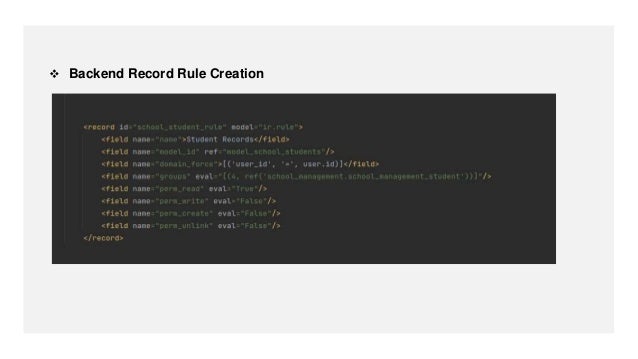 Security in Odoo 15 - Record Rules in Odoo15 | PPT