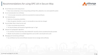 Security in OPC UA ppt | PPTX