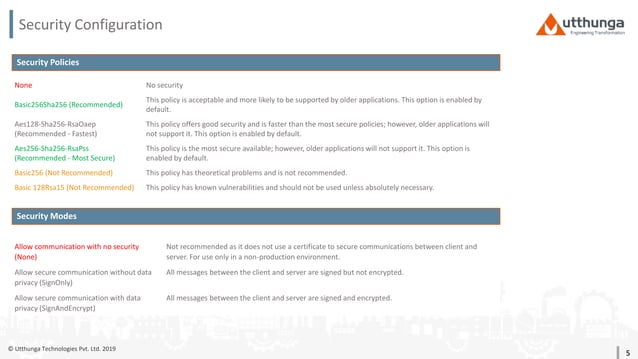 Security in OPC UA ppt | PPT
