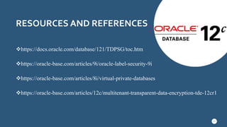 Security in Oracle Database | PPTX