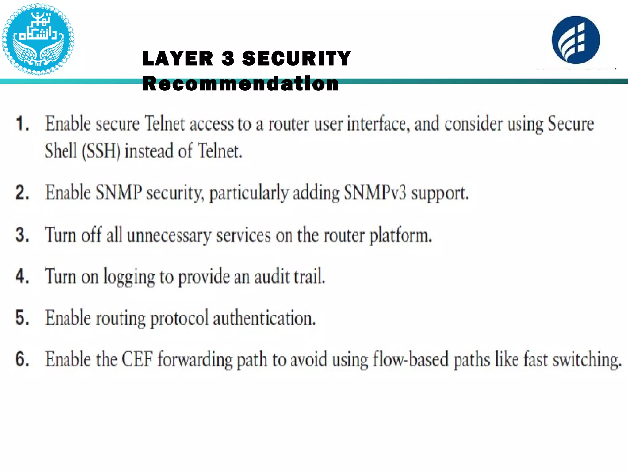 Basic Security In Routing And Switching Ppt