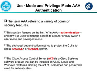 Basic Security in Routing and Switching | PPT