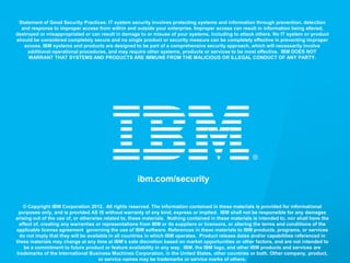 IBM Security intelligence v1 - ahmed el nahas | PPT