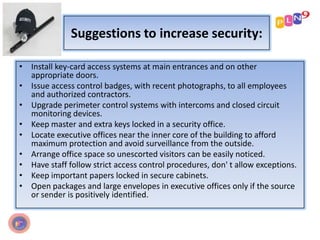 Security in the workplace | PPT