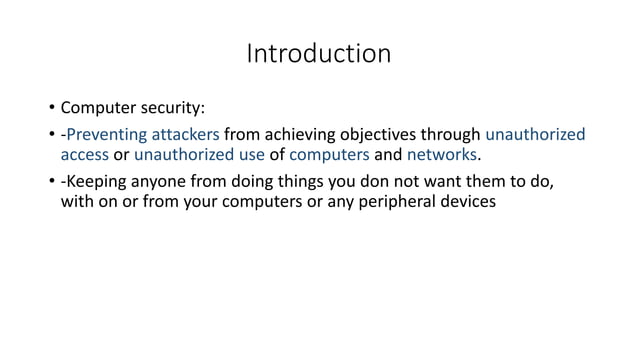 Security Introduction And Overview Lecture1 Pptx