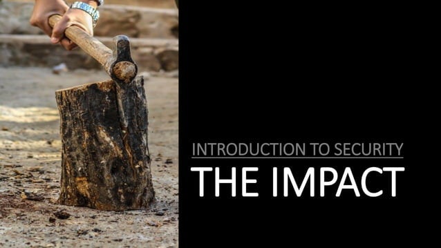 Security is a process not a magic | PPT