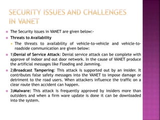 Security issues and challenges in MANET,VANET and FANET: A Survey | PPT